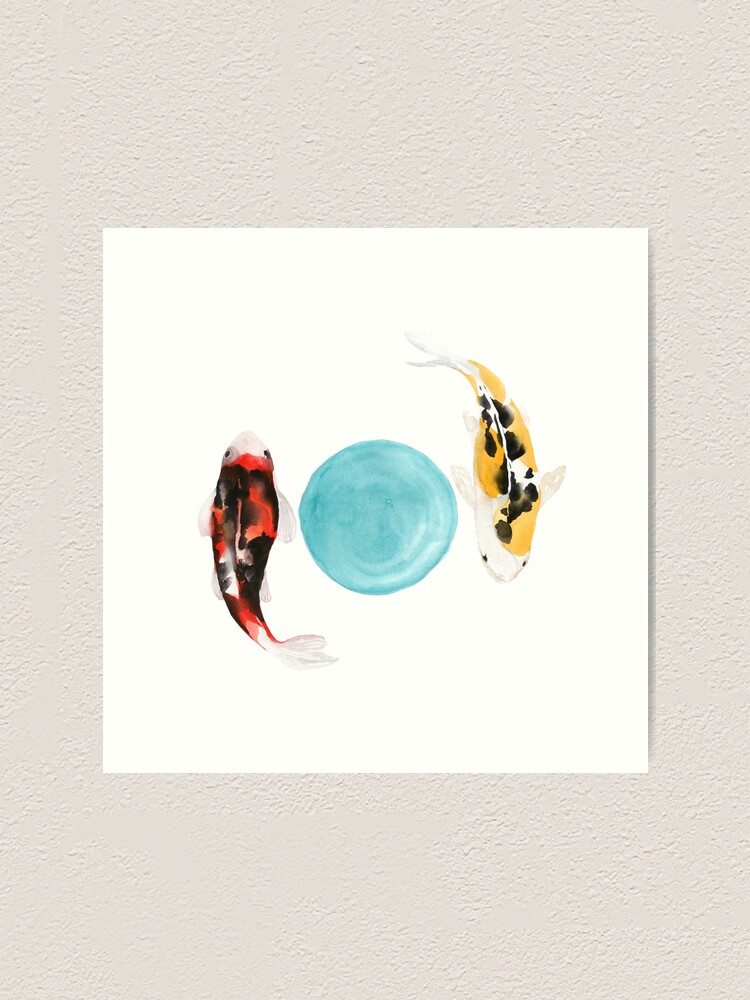 "Hydro Flask sticker - waterbottle stickers - Japanese koi fish with ...