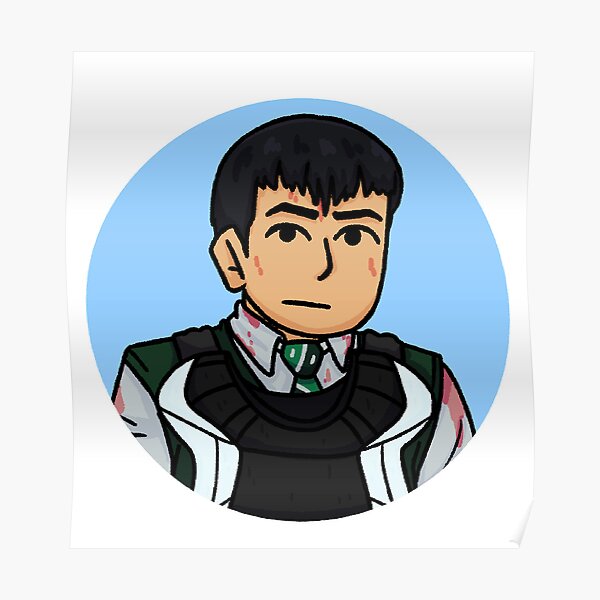 "Yang Dae-Su - All Of Us Are Dead Cartoon" Poster by LoserMangaka ...