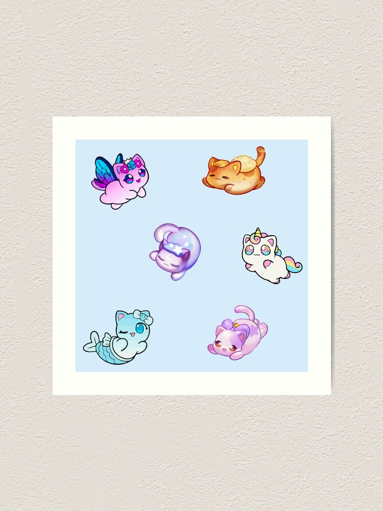 "Meemeows Aphmau cat plush Mega Sticker Pack, Cute Cat Unicorn aphmau ...