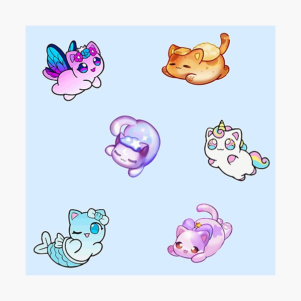 "Meemeows Aphmau cat plush Mega Sticker Pack, Cute Cat Unicorn aphmau ...