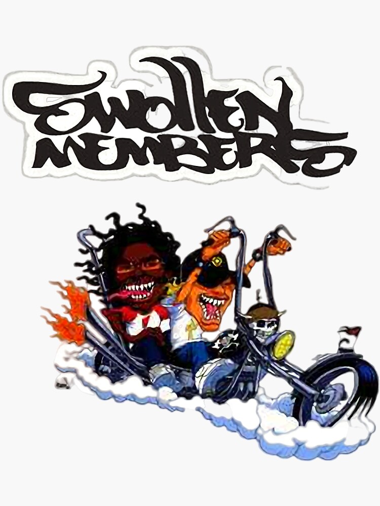 "Swollen Members" Sticker by LinzGold | Redbubble