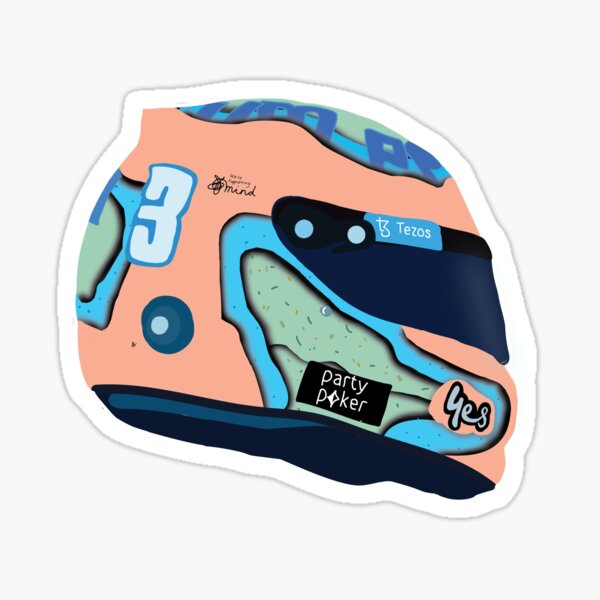 "daniel ricciardo 2022 helmet" Sticker for Sale by bandersnatching ...