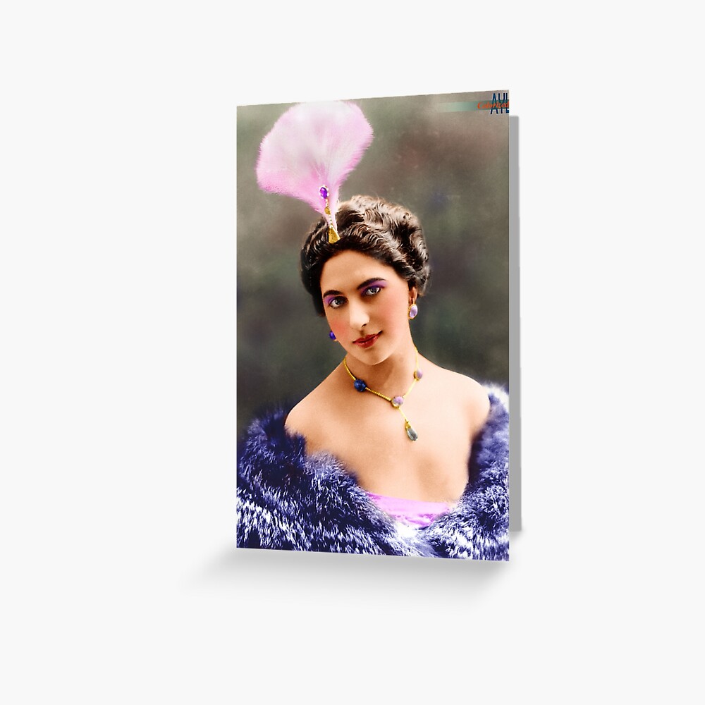 "The Real Mata Hari Colorized" Greeting Card by lexmil | Redbubble