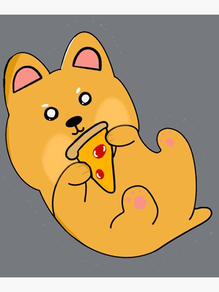 "Pizza Doge" Poster for Sale by MayaDoherty68 | Redbubble