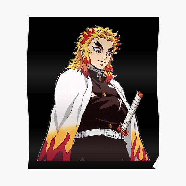 "Rengoku Kyojuro - Kimetsu No Yaiba" Poster by OtakuEmporium | Redbubble