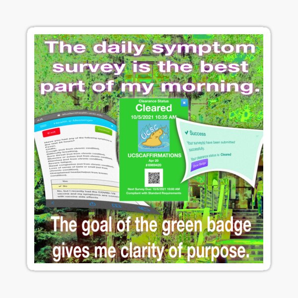 "Daily symptom survey slayyy" Sticker for Sale by SCAffirmations ...