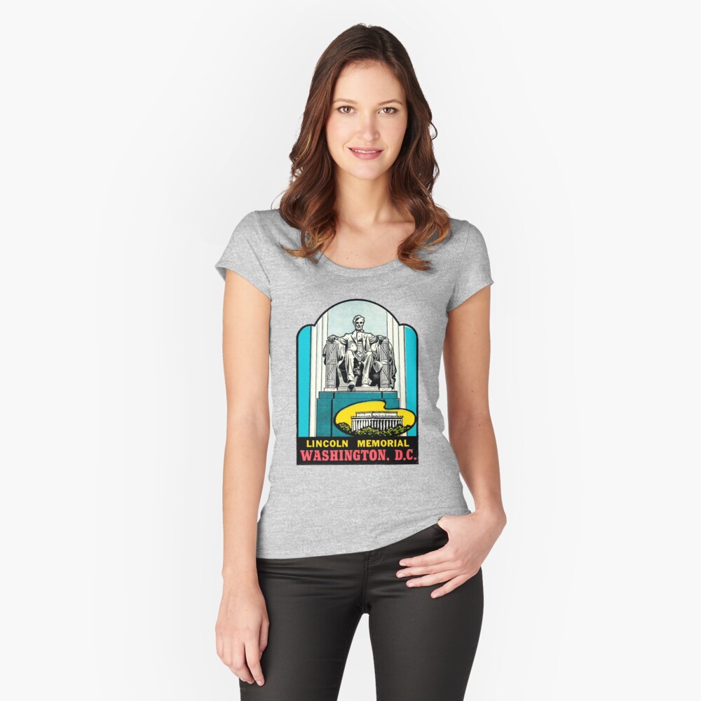 "Lincoln Memorial Washington DC Vintage Travel Decal" Sticker for Sale ...