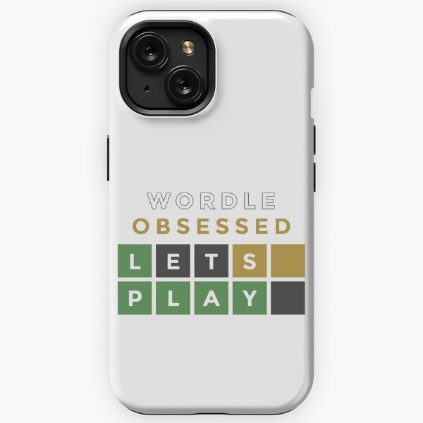 "Wordle Obsessed Puzzle wordle lovers Wordle Puzzle" iPhone Case for ...