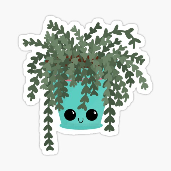 "Happy Potted Plant" Sticker for Sale by MadeByBrie | Redbubble