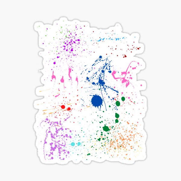 "Colorful Abstract Patterns Of Ink splattered All Over A Canvas black ...