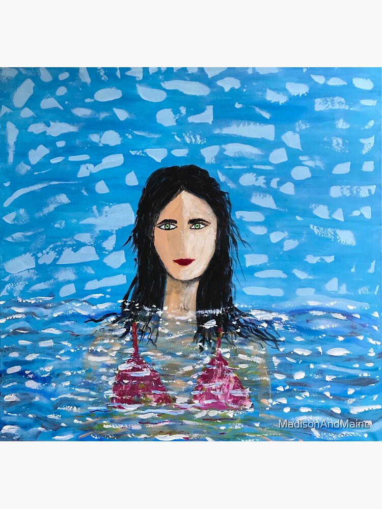 "Girl In Pink Bikini " Sticker by MadisonAndMaine | Redbubble