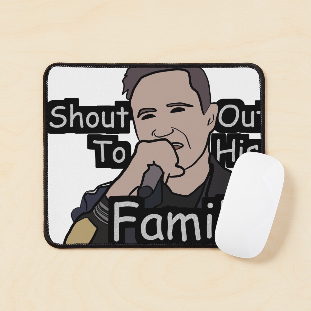"Shout Out To His Family | David Guetta Meme" Sticker for Sale by ...