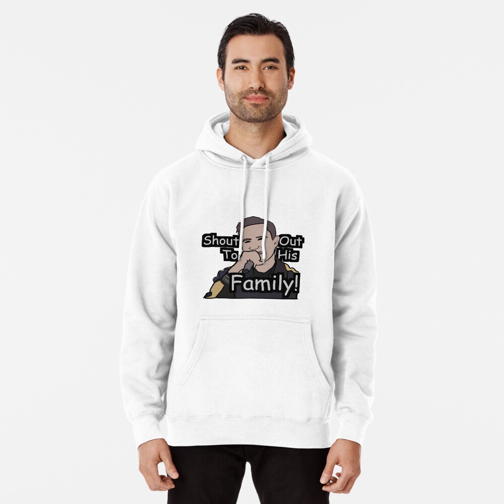 "Shout Out To His Family | David Guetta Meme" Sticker for Sale by ...