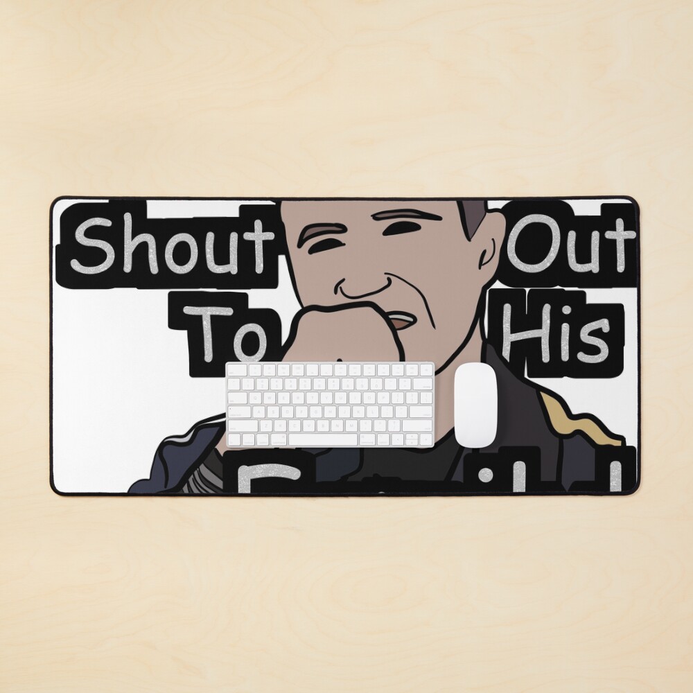 "Shout Out To His Family | David Guetta Meme" Sticker for Sale by ...