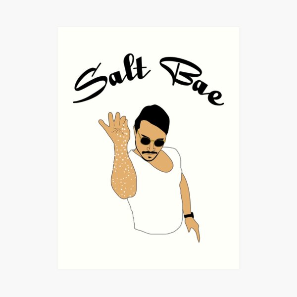 "Salt Bae" Art Print by MizunoMasuta | Redbubble