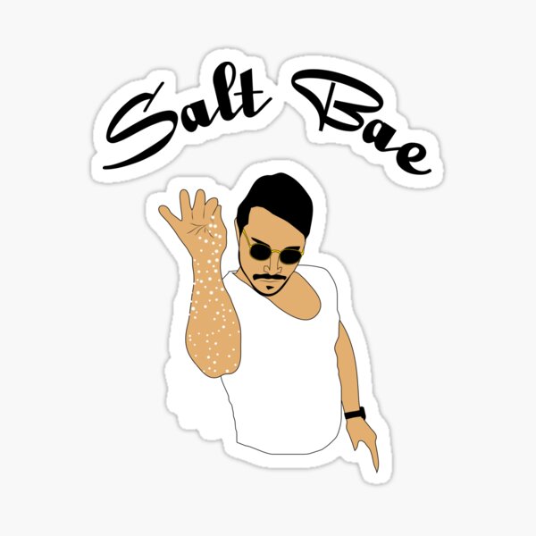 "Salt Bae" Sticker by MizunoMasuta | Redbubble
