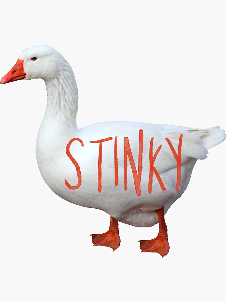 "Stinky Goose" Sticker for Sale by mentallyillust | Redbubble