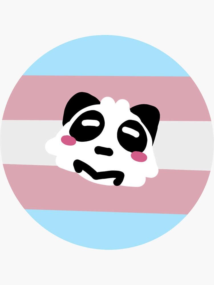 "Trans Panda" Sticker for Sale by pandathecool | Redbubble