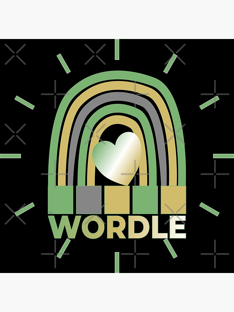 "WORDLE RAINBOW, Boho Rainbow, Wordle Obsessed, Wordle Expert, Wordle ...