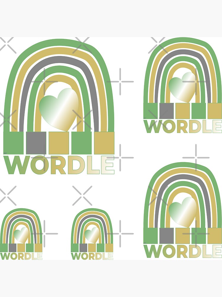 "WORDLE RAINBOW, Boho Rainbow, Wordle Obsessed, Wordle Expert, Wordle ...
