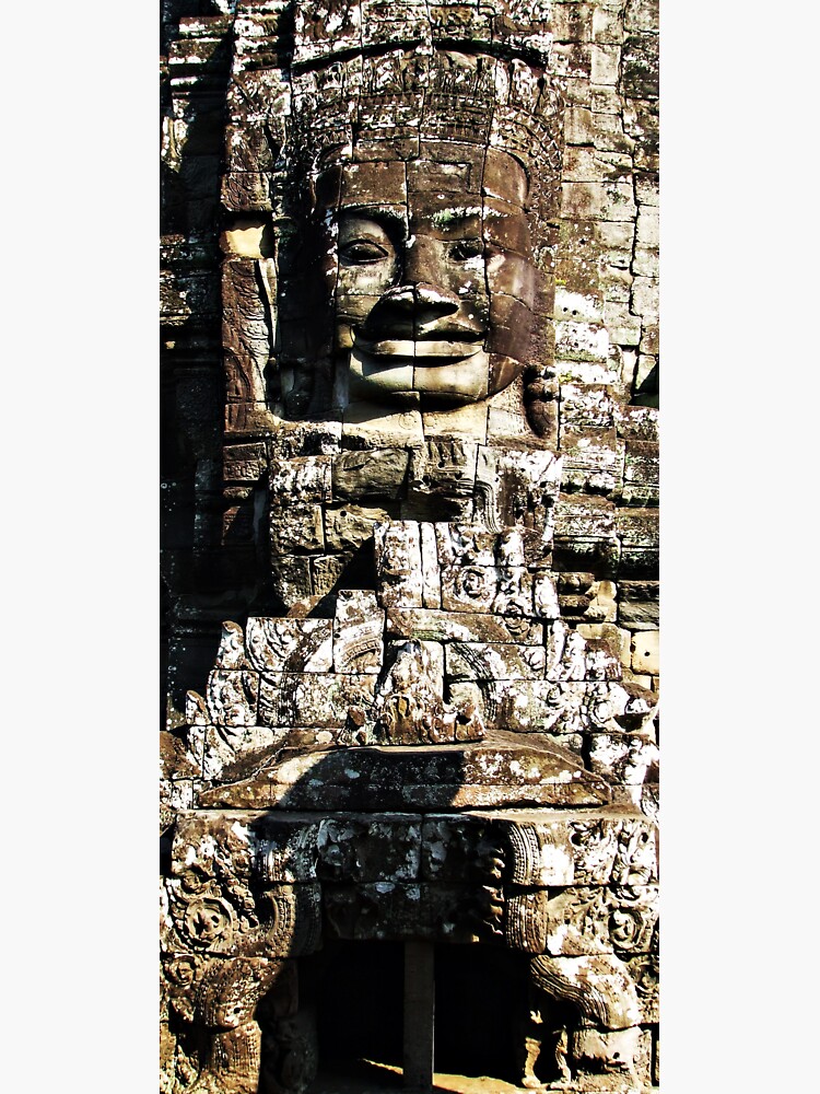 "Temple Face" Sticker by tomelliottyo | Redbubble
