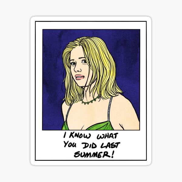 Pegatina «Helen Shivers "¡Elsa! Elsa, ¿dónde estás?" polaroid» de ...