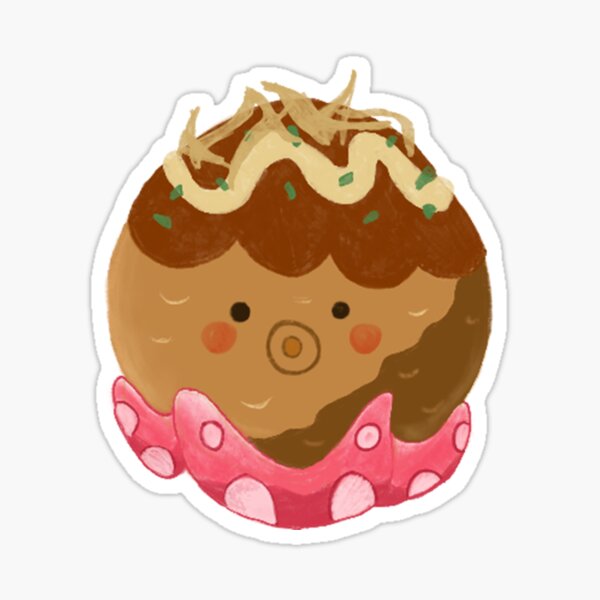 "Takoyaki" Sticker for Sale by sydneyannecy | Redbubble