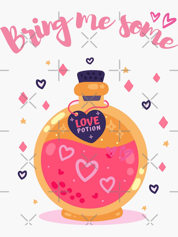 Pegatina «Cute Pink 'Bring me Some Love Potion' para niñas, Aesthetic ...
