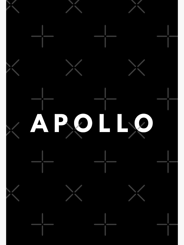 Apollo Greek Mythology Olympian God White Typography Premium Matte ...
