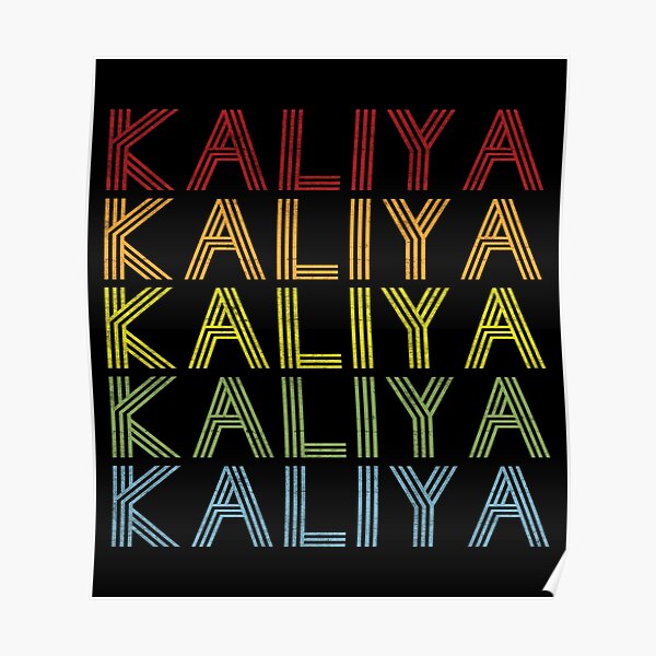 Póster «Camiseta con el nombre de Kaliya - Camiseta con el nombre de ...