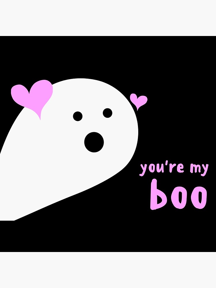 "Cute pink boo" Poster for Sale by Fatiqad | Redbubble