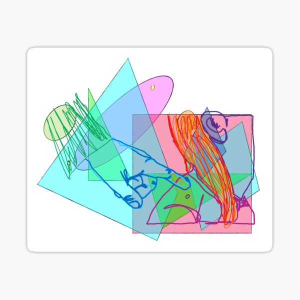 "Excuse me" Sticker by Kahino | Redbubble