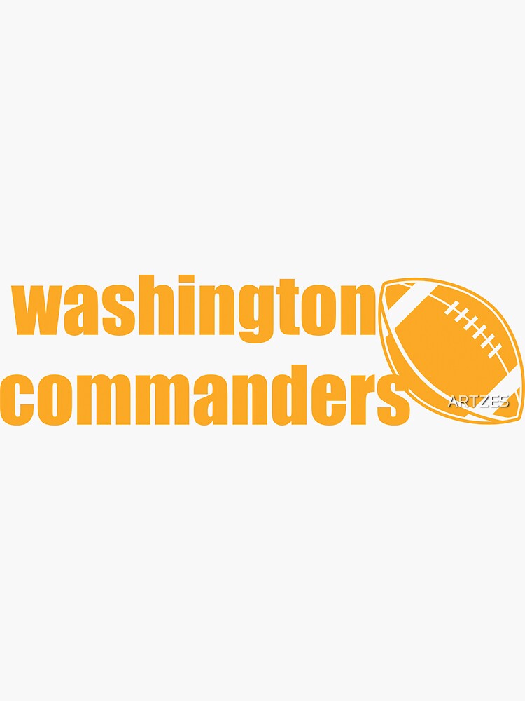 "washington commanders" Sticker for Sale by ARTZES | Redbubble