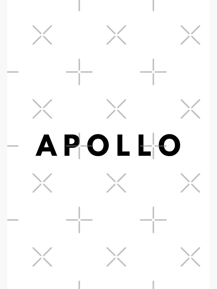 Apollo Greek Mythology Olympian God Black Typography Premium Matte ...