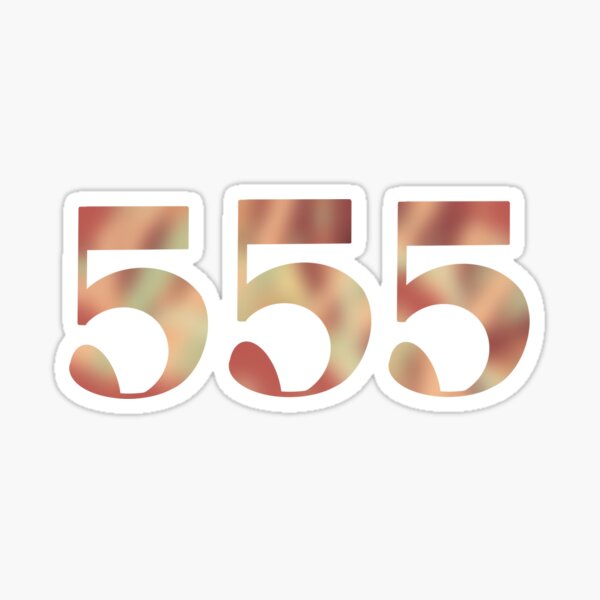 "Angel Numbers 555 - Change" Sticker for Sale by kylapaigedesign ...