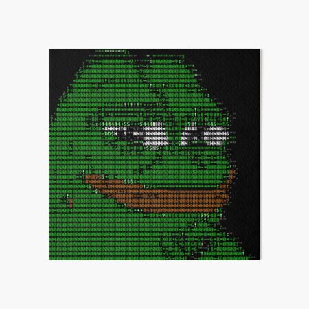 "Pepe The Frog Smug Face Meme Ascii Text Graphic Computer Retro Green ...