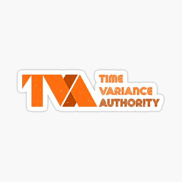 "Time Variance Authority " Sticker by Confused809 | Redbubble