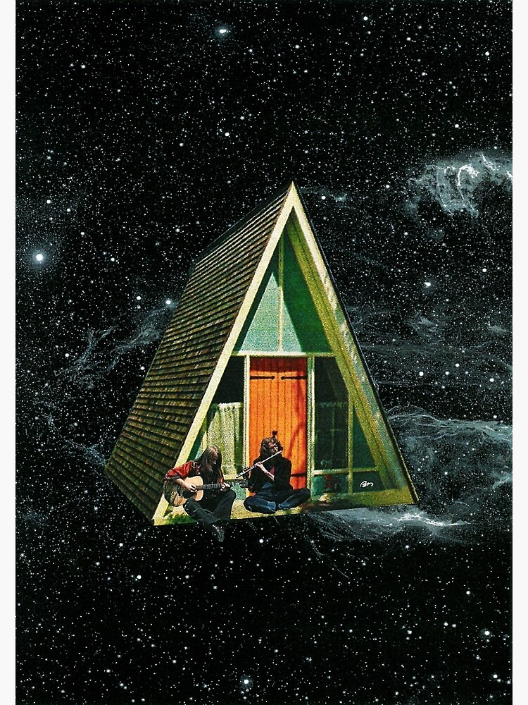 "A house in space" Poster by beatrizmeneses | Redbubble