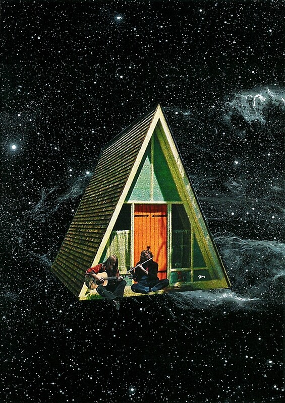 "A house in space" by beatrizmeneses | Redbubble