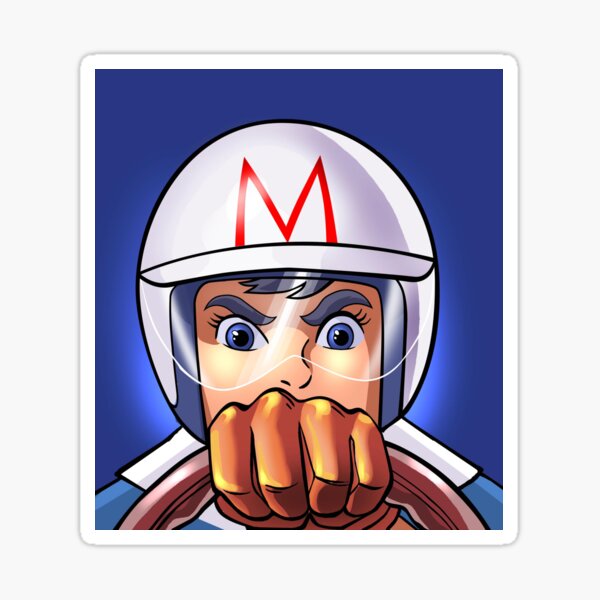"speed racer #5 poster" Sticker by floreskimberly | Redbubble