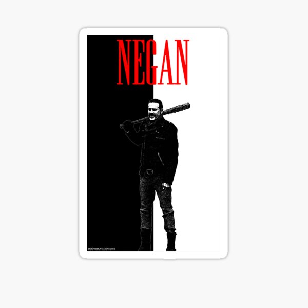 "Negan " Sticker by ttwalter96 | Redbubble