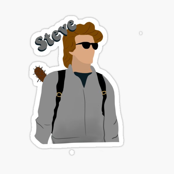 "Steve Harrington, Stranger Things" Sticker for Sale by ellens-designs ...