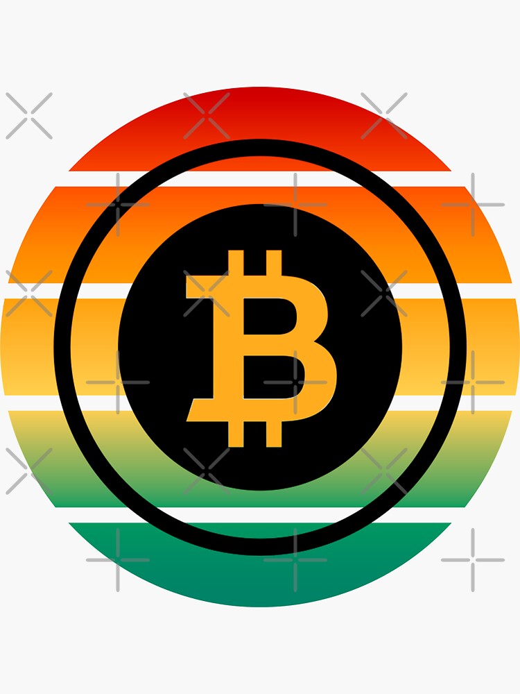 "Bitcoin digital currency BTC" Sticker by erozzz | Redbubble