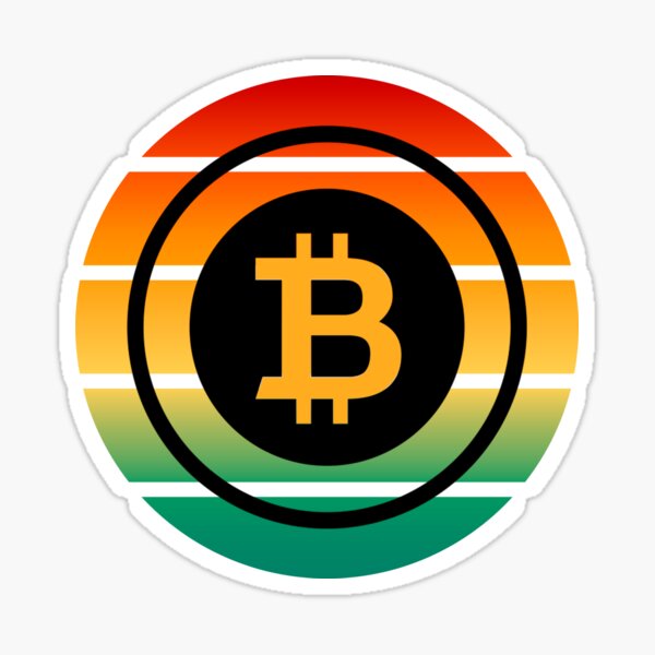 "Bitcoin digital currency BTC" Sticker by erozzz | Redbubble