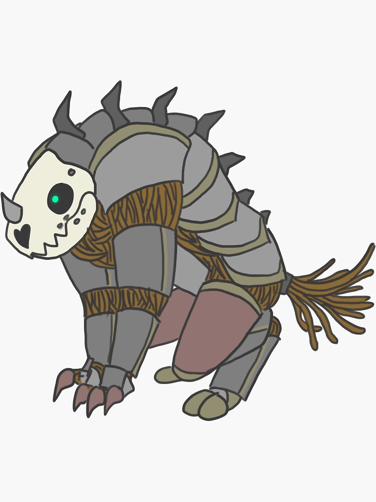 "Chibi Mecha Werewolf" Sticker for Sale by Peach-Lord | Redbubble
