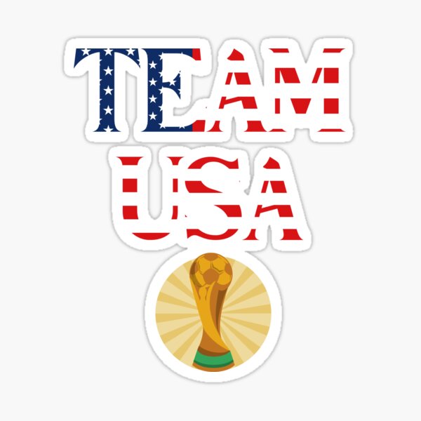 "Team USA! Support USMNT" Sticker for Sale by pawtytime | Redbubble
