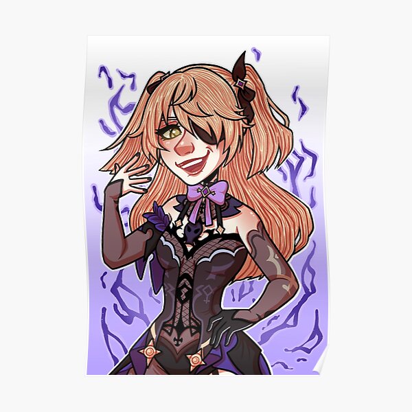 "Genshin Impact - Fischl" Poster for Sale by galaxiiacharlie | Redbubble