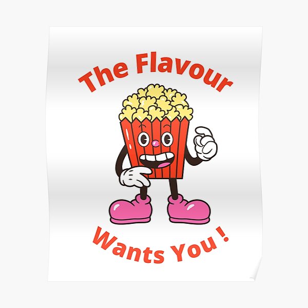 Póster «El sabor de las palomitas de maíz te quiere» de Jimmy-Recard ...