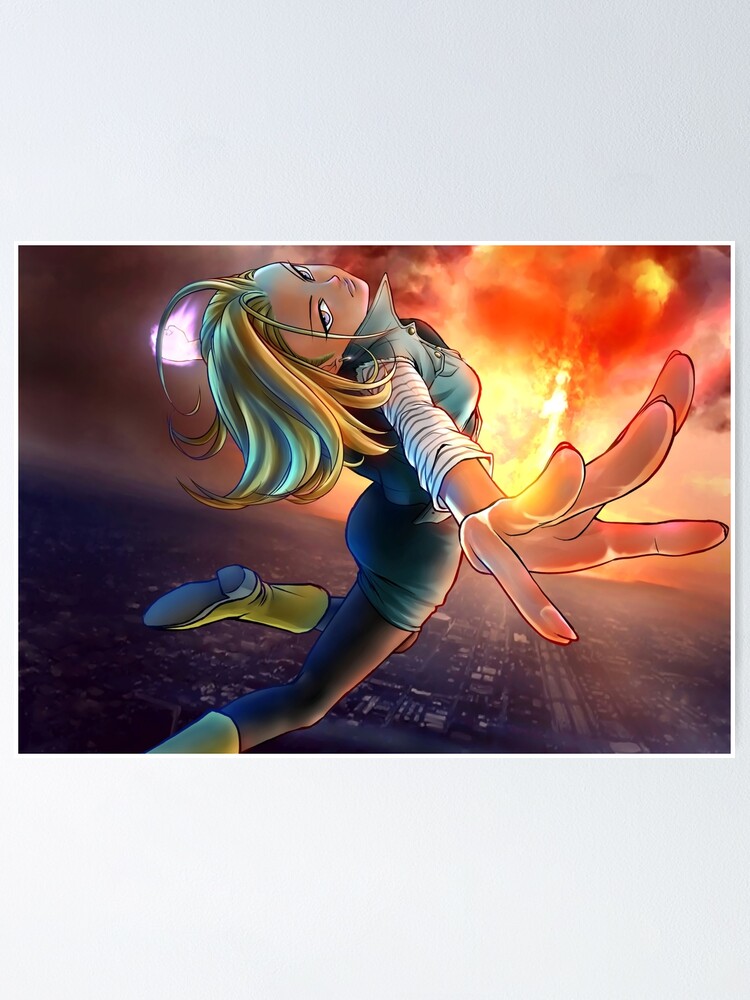 Android 18 Dragon Ball Poster For Sale By Delfinart Redbubble