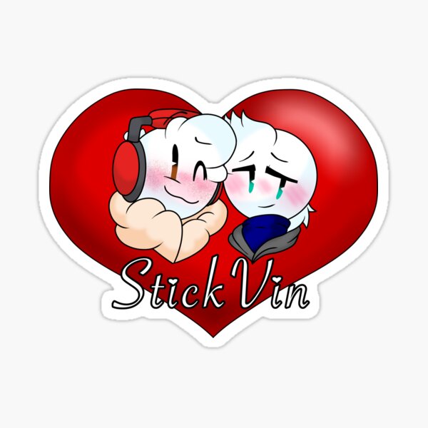 "StickVin (Valentine’s Day Special)" Sticker for Sale by Dawn-VampyraYT ...